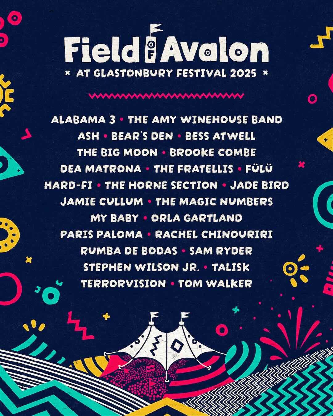 Glastonbury Festival - Here is the Glastonbury 2025 line-up for the ...