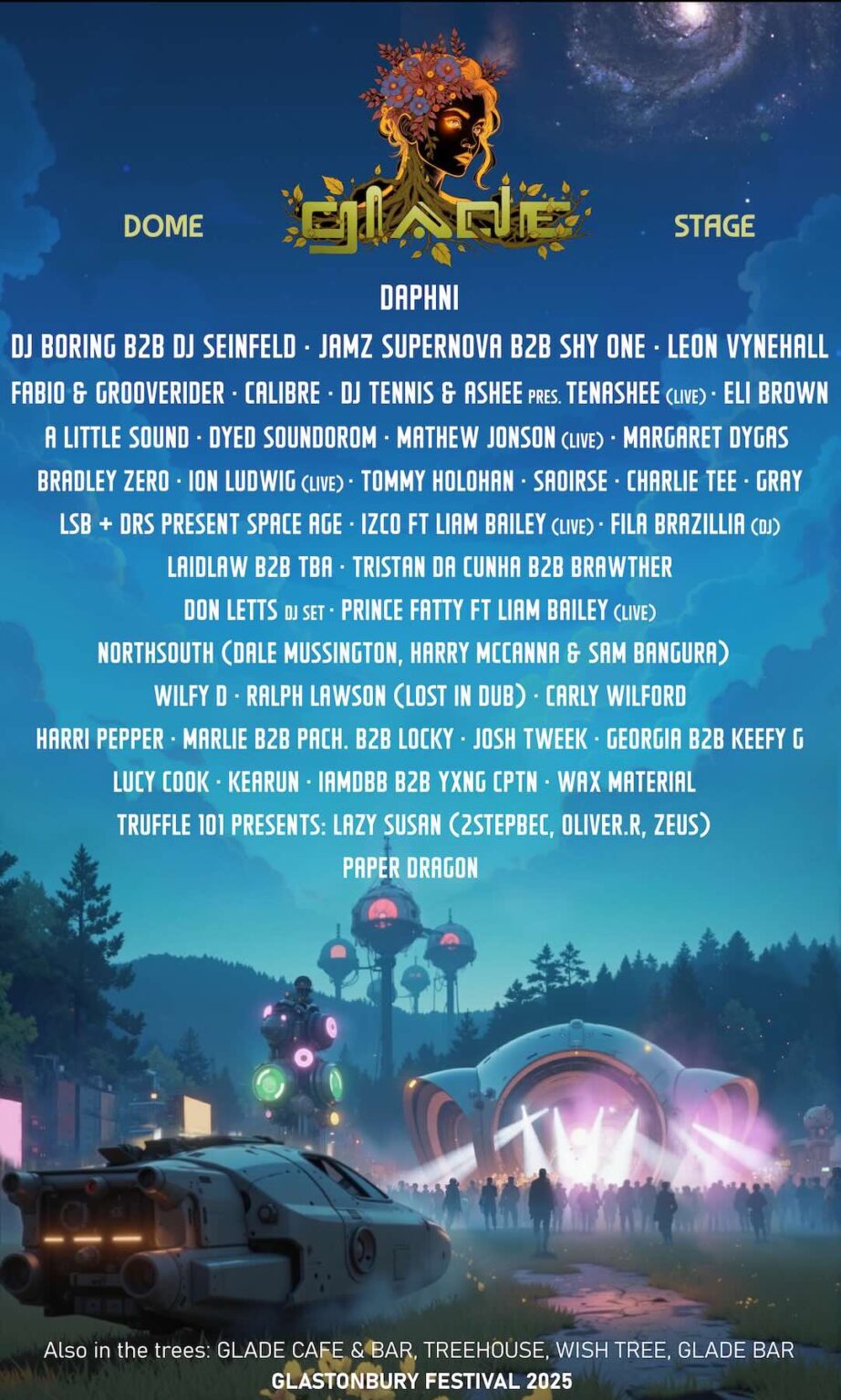 Glastonbury Festival - The Glade line-up for Glastonbury 2025 is revealed