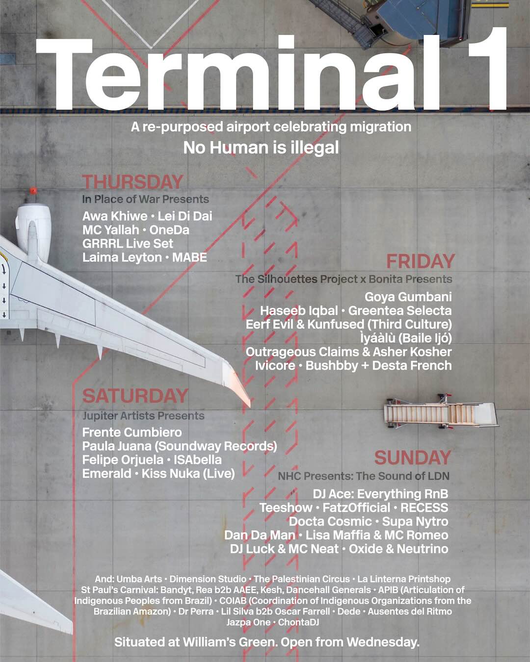Glastonbury Festival - Here's the Terminal 1 poster for Glastonbury 2025